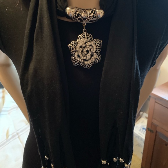 Accessories | Gorgeous Jeweled Scarf | Poshmark